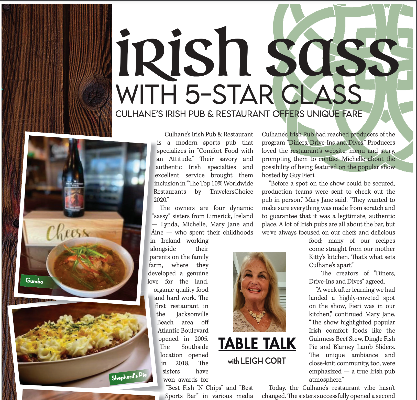 Irish Sass With 5- Star Class - Women's Food Alliance